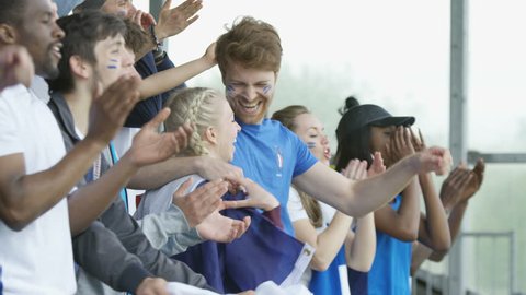 4k Crowd Spectators Cheering Sports Event Stock Footage Video (100% ...