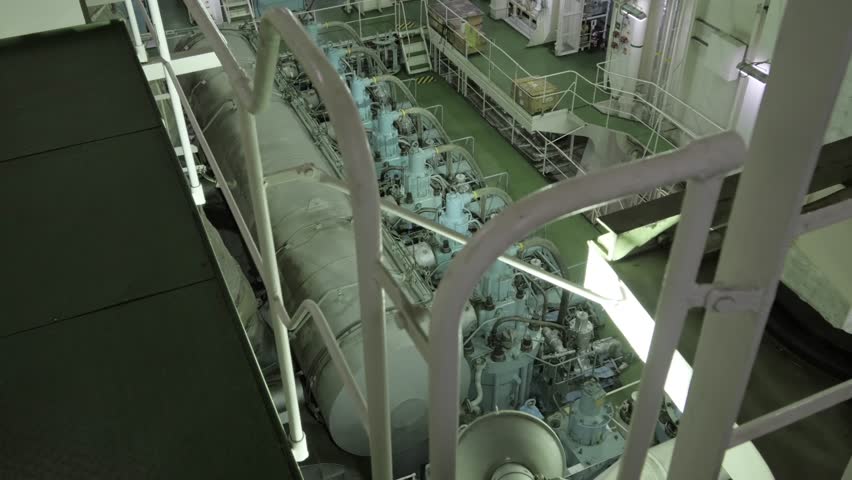 marine diesel engine room ship Stock Footage Video (100% Royalty-free ...