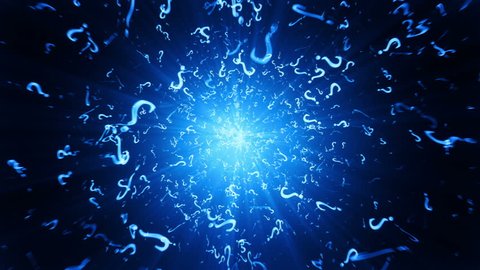 Animated Background Question Marks Dark Blue Stock Footage Video (100% ...