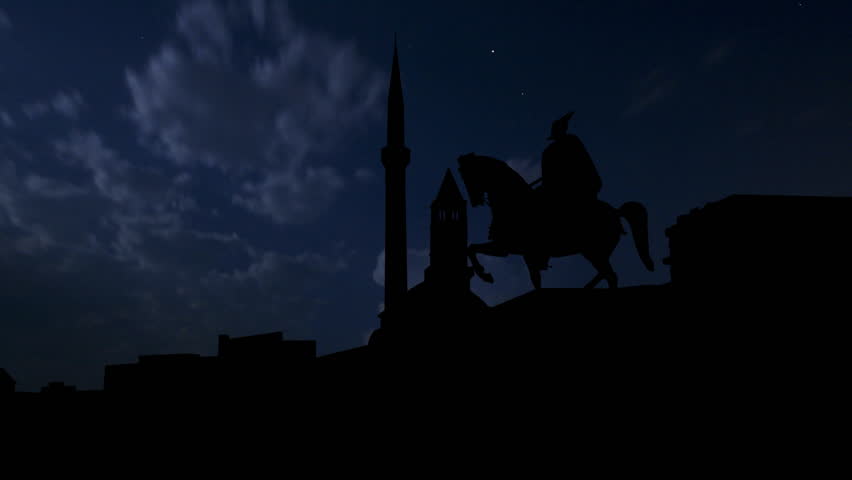 Skanderbeg Square, or Sheshi Skenderbej, Stock Footage Video (100% ...