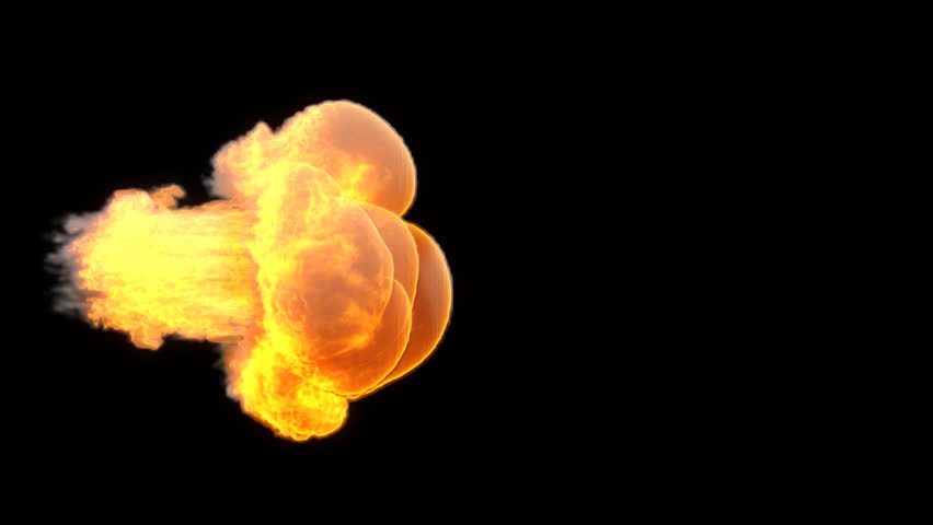 explosion isolated on black Stock Footage Video (100% Royalty-free ...