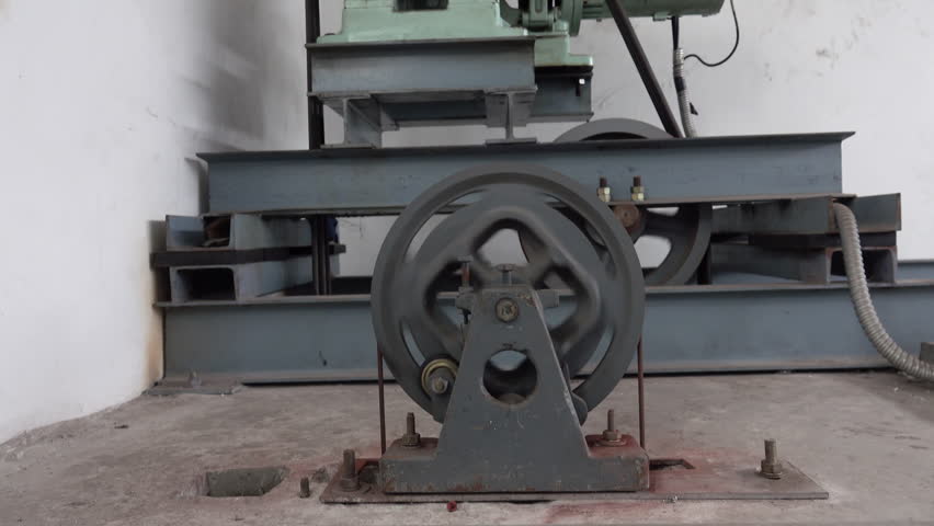 motor driven elevators engine room Stock Footage Video (100% Royalty ...