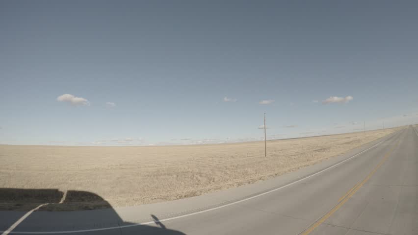 driving along desolate highway rural texas Stock Footage Video (100% ...
