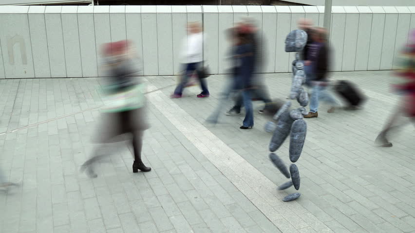 Robots and People in an Stock Footage Video (100% Royalty-free ...