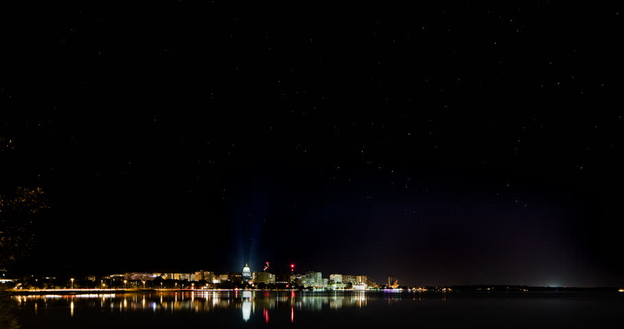 Madison Skyline at Night in Madison, Wisconsin image - Free stock photo ...
