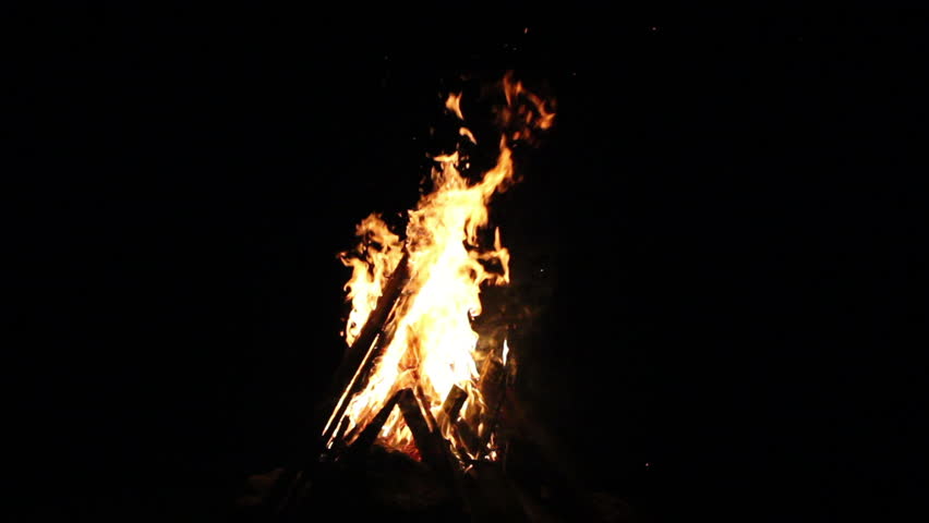 camp born fire effect green screen Stock Footage Video (100% Royalty ...