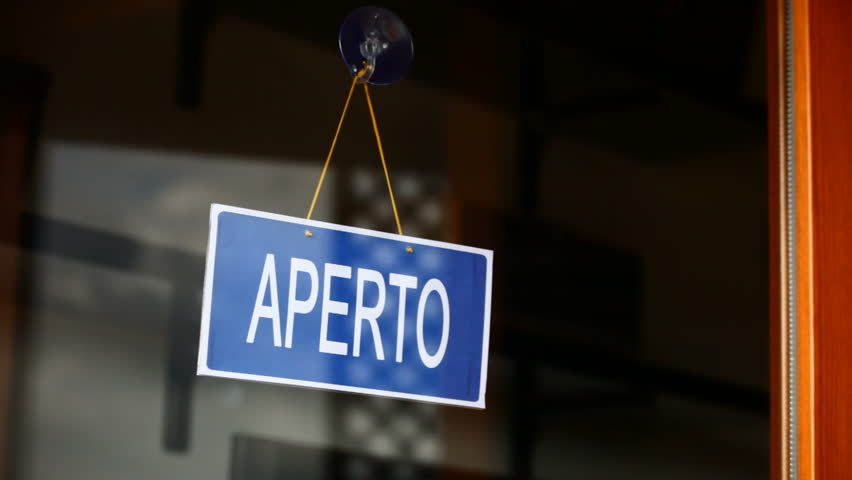 open closed signs italian Stock Footage Video (100% Royalty-free ...