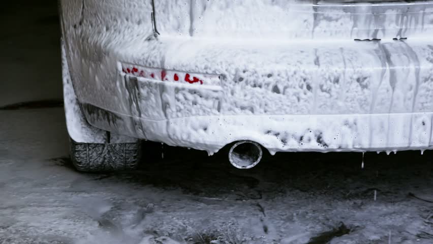 automobile stand soap suds inside car Stock Footage Video (100% Royalty ...