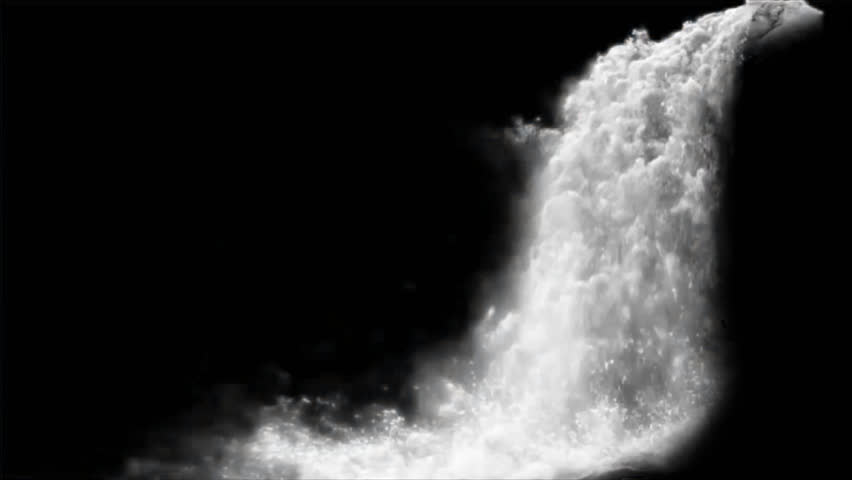Waterfall Isolated On Transparent Background Stock Footage Video (100% ...