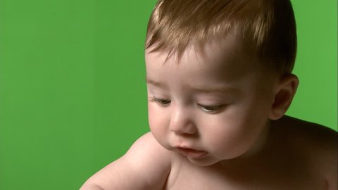 Green Screen Baby Drooling Stock Footage Video (100% Royalty-free ...