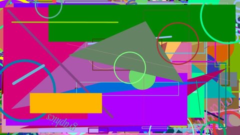 Random Graphics Shapes Animation Stock Footage Video (100% Royalty-free ...