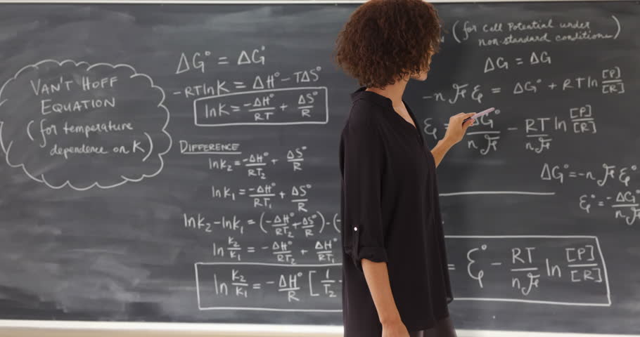 pretty african american teacher showing math Stock Footage Video (100% ...