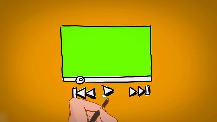 hand-drawn green screen animation Stock Footage Video (100% Royalty ...
