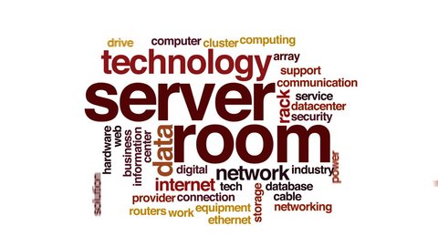 Server Room Animated Word Cloud Stock Footage Video (100% Royalty-free ...