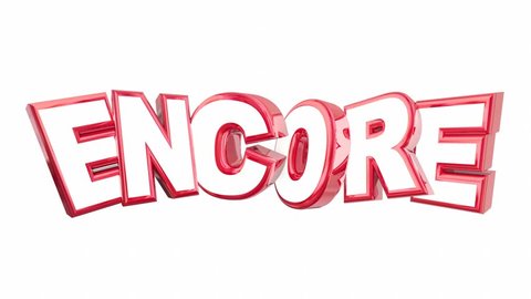 Encore Audience Demand More Satisfied Great Stock Footage Video (100% ...