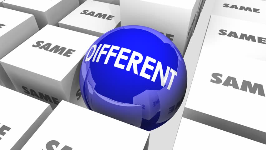 different vs same unique special competitive Stock Footage Video (100% ...