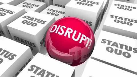 Disrupt Vs Status Quo Change Innovate Stock Footage Video (100% Royalty ...