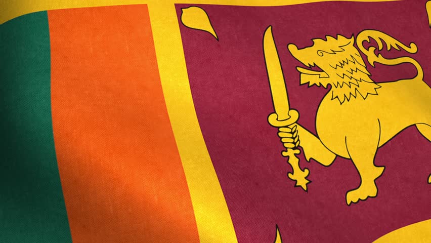 waving flag sri lanka lion sinha Stock Footage Video (100% Royalty-free ...