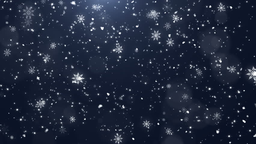 Falling Snowflakes, Snow Background. Loop Stock Footage Video (100% ...