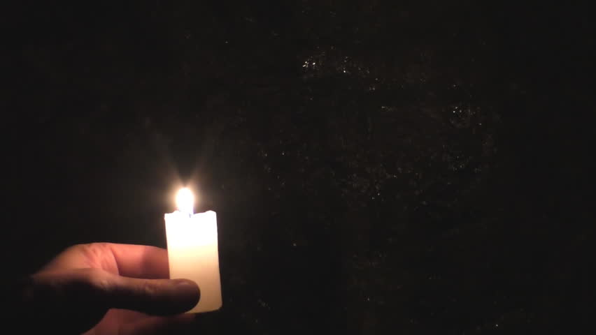 Mans Left Hand Holding Lit Stock Footage Video (100% Royalty-free ...