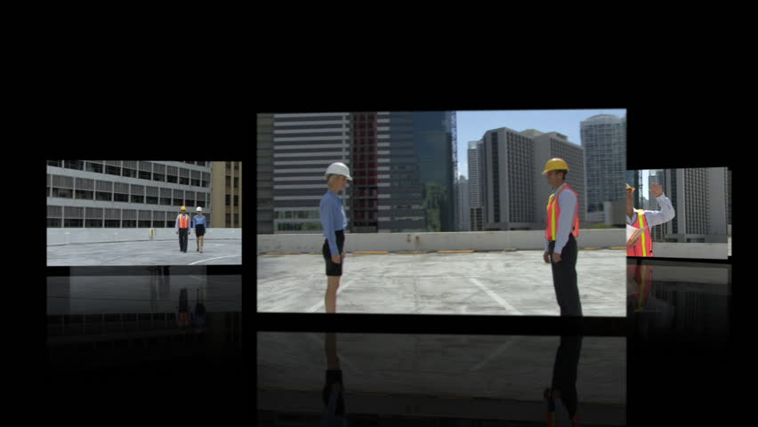 cgi computer animation construction workers Stock Footage Video (100% ...