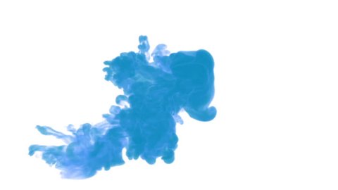 Blue Ink Water Explosion Above Slow Stock Footage Video (100% Royalty ...