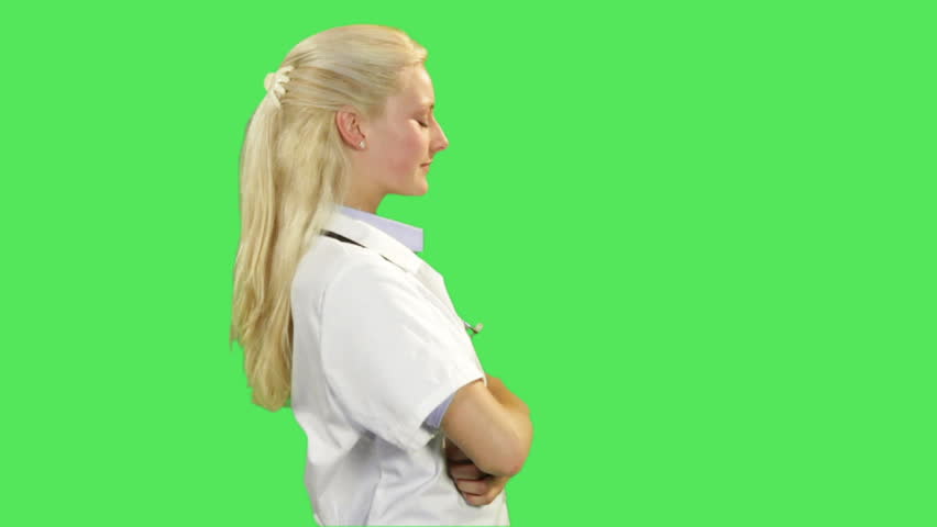 portrait medical doctor advice on greenscreen Stock Footage Video (100% ...