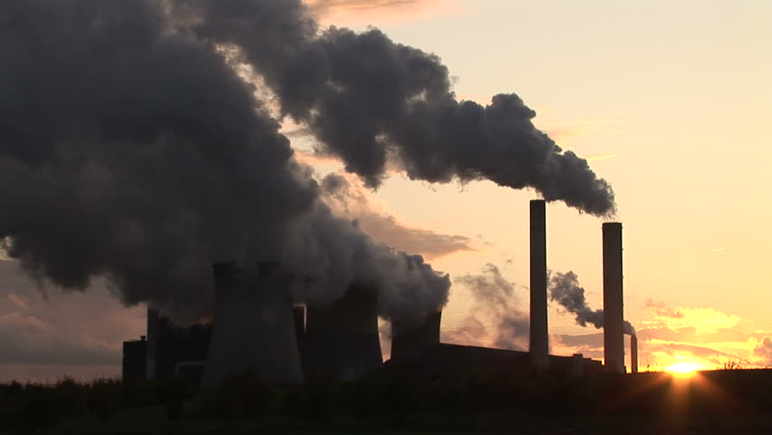 Industrial Steam Smokestack. Industrial Steam Stock Footage Video (100% ...