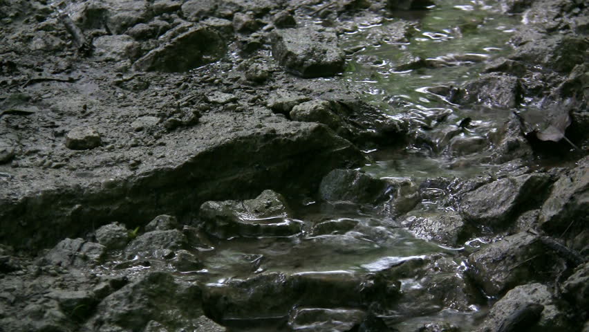 Water Running Down Rocks. Stock Footage Video (100% Royalty-free ...