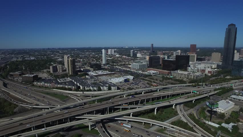 houston texas traffic spaghetti bowl day Stock Footage Video (100% ...