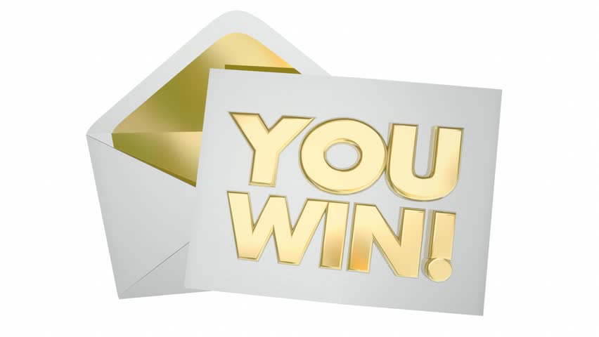 you win letter envelope message success Stock Footage Video (100% ...