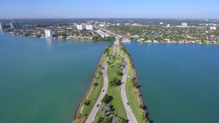 Aerial Video of Broad Causeway Stock Footage Video (100% Royalty-free ...
