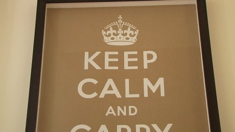 Keep Calm Blank Poster Isolated Vector Stock Vector (Royalty Free ...