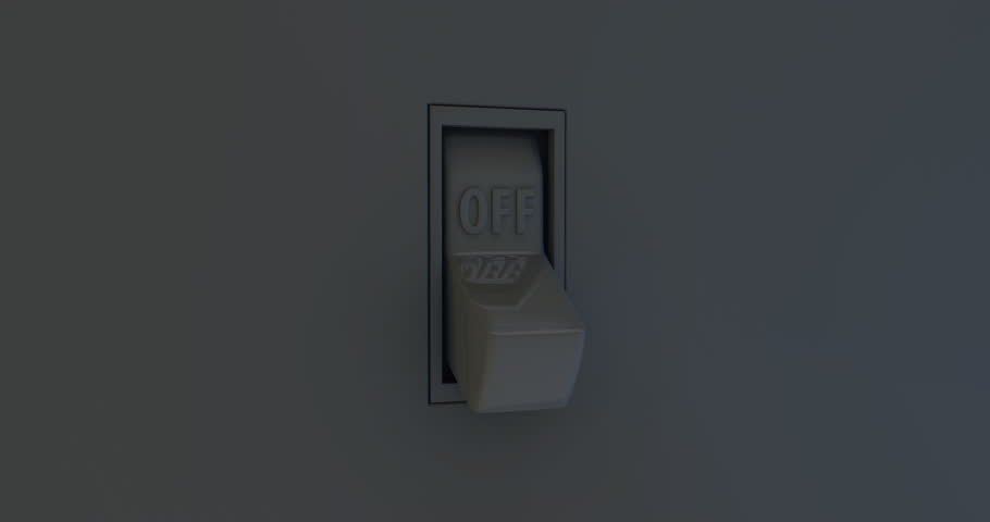 3d Illustrated Light Switch Animated Stock Footage Video (100% Royalty ...