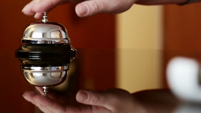 Hotel Concierge. Service Bell in : vidéo de stock (100 % libre de droit ...