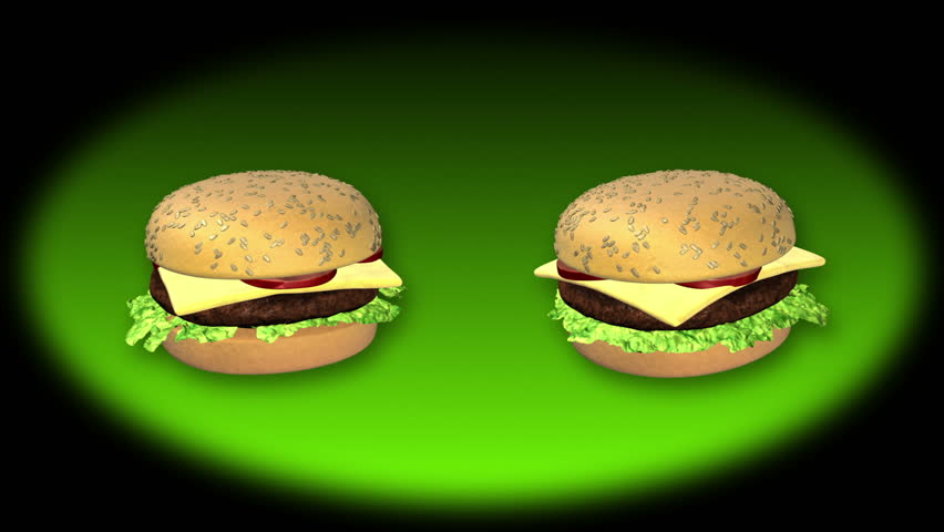 spinning burger loop background - 04 Stock Footage Video (100% Royalty ...