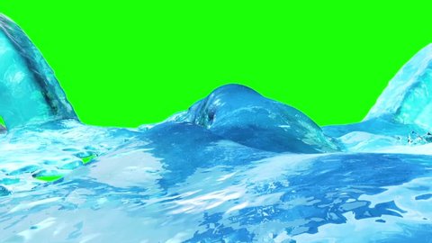 Water Collision Green Screen Stock Footage Video (100% Royalty-free ...