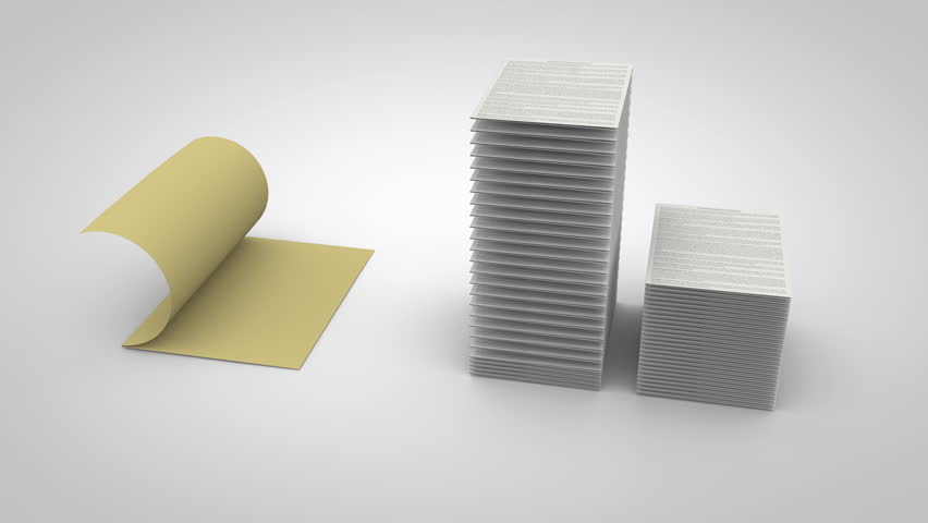 stacks paper rise place neat file Stock Footage Video (100% Royalty ...