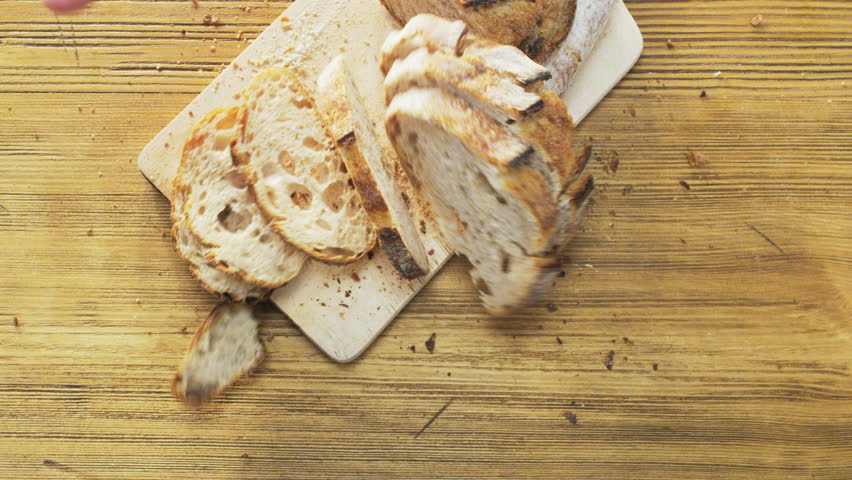 Loaves Bread Falling Down Stock Footage Video (100% Royalty-free ...