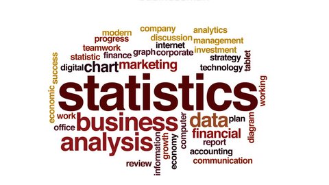 Statistics Animated Word Cloud Stock Footage Video (100% Royalty-free ...
