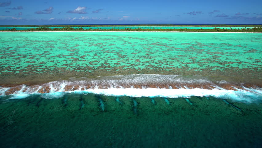 aerial tupai french polynesia atoll island Stock Footage Video (100% ...