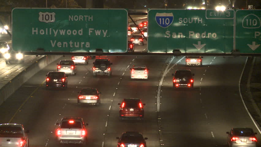Traffic On the 101 Freeway Stock Footage Video (100% Royalty-free ...