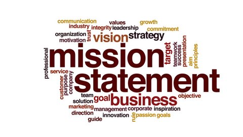 Mission Statement Animated Word Cloud Stock Footage Video (100% Royalty ...