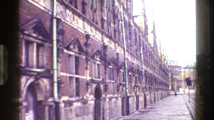 denmark 1983 long street building decorated : vidéo de stock (100 % ...