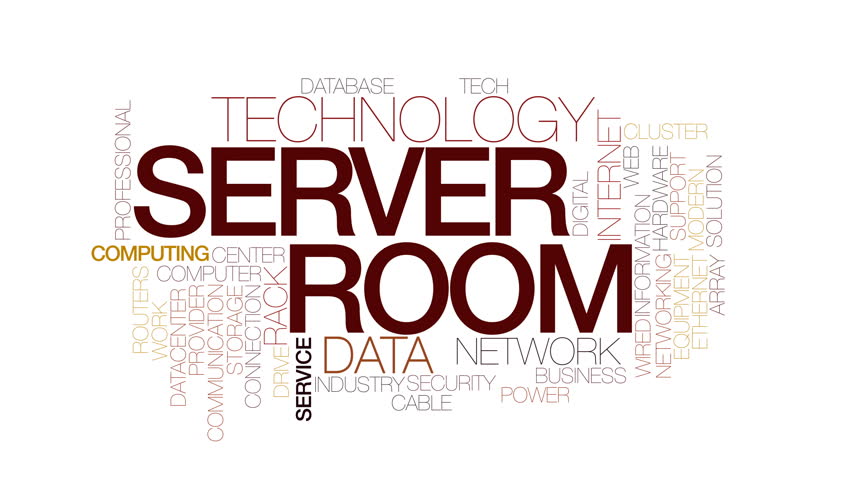 server room animated word cloud kinetic Stock Footage Video (100% ...