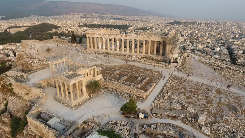 4k Drone Shot of Athens Stock Footage Video (100% Royalty-free ...