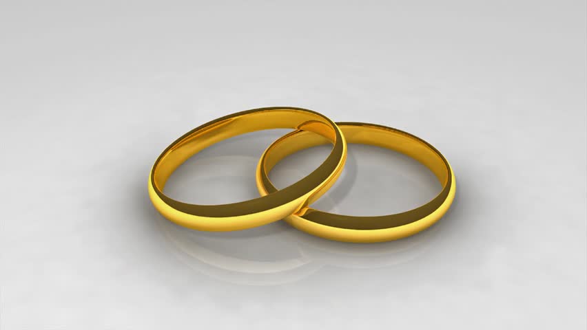 3d animated wedding rings hd1080 Stock Footage Video (100% Royalty-free ...