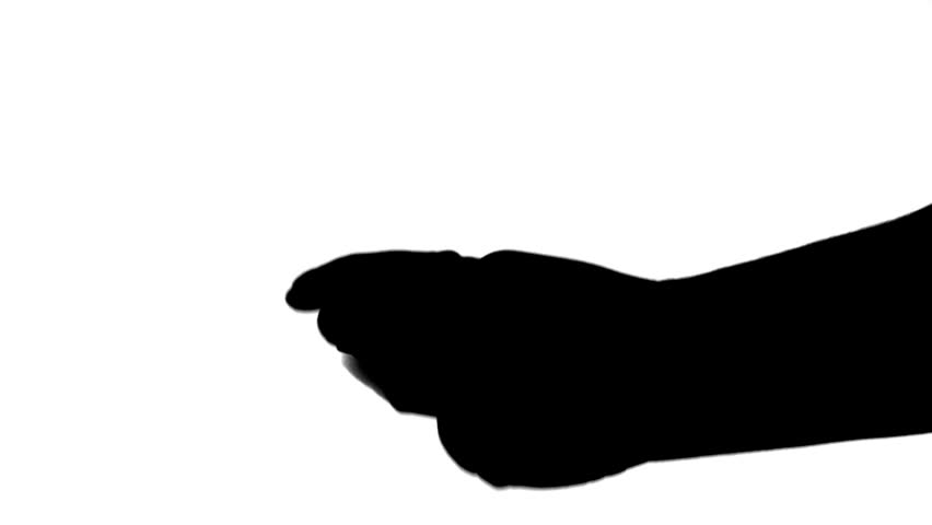 Double Snapping Fingers Silhouette Stock Footage Video (100% Royalty ...