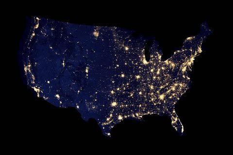 Abstract Telecommunication Network Map Usa Detailed Stock Vector ...