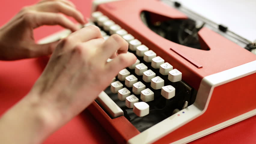 Red Typewriter with Keyboard image - Free stock photo - Public Domain ...